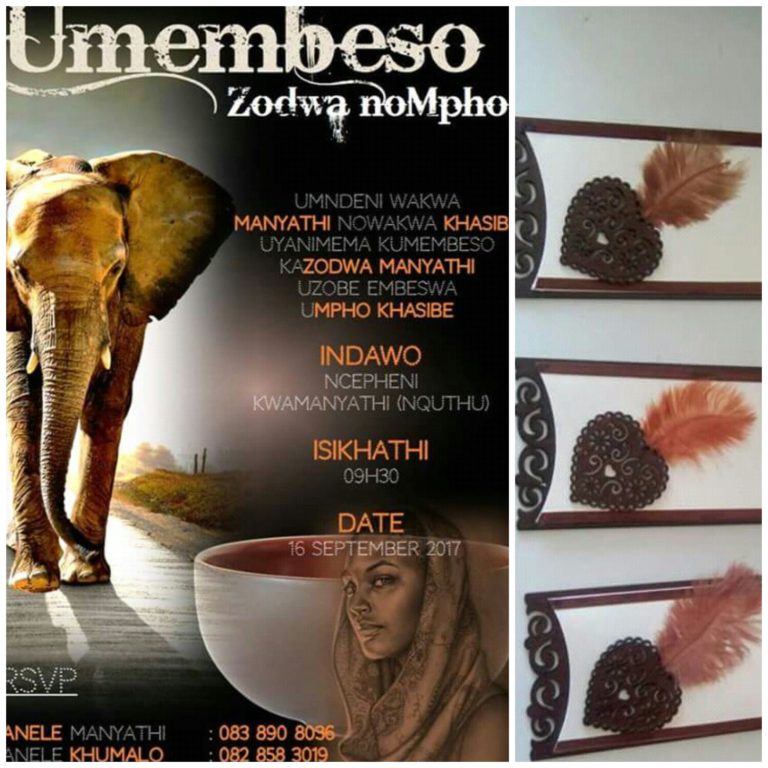 Umembeso Invitation Card and Envelope – Clipkulture