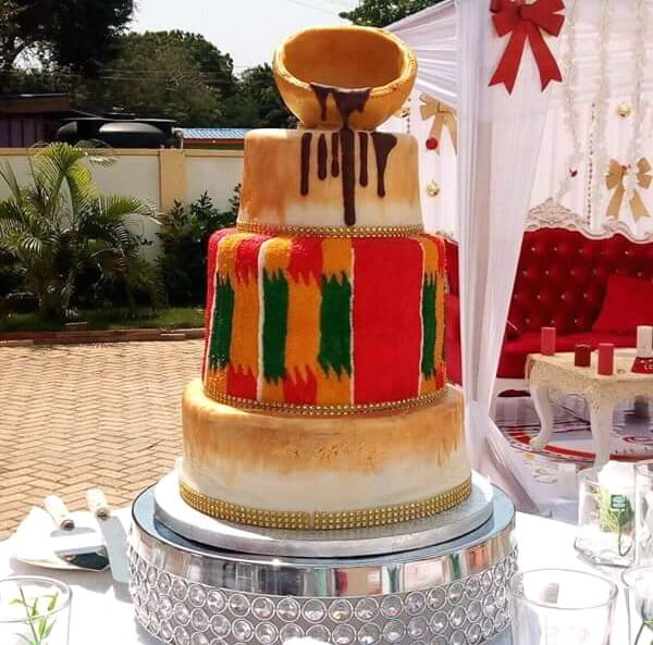 Clipkulture | Kente Fabric Inspired Traditional Cake