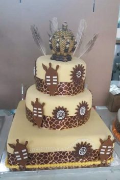 Beautiful Sepedi Traditional Wedding Cake | Clipkulture | Clipkulture