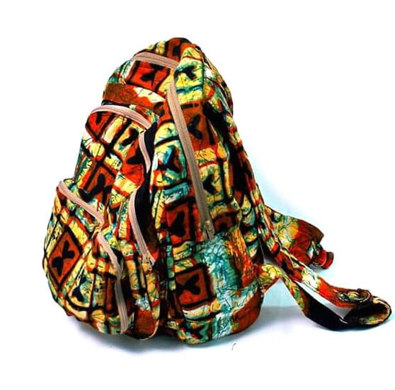 Clipkulture | African Print Fabric Backpack