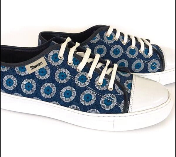Blue and White Shweshwe Sneakers – Clipkulture
