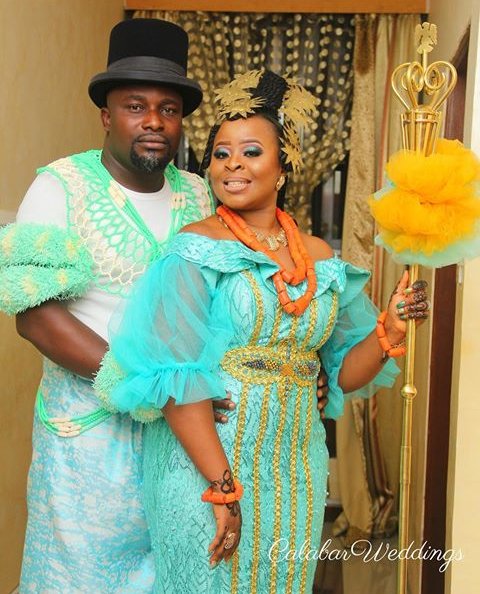 Clipkulture | Efik Couple In Traditional Wedding Attire