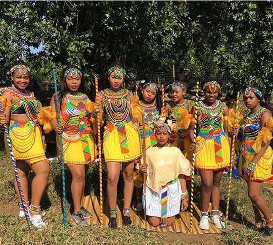 Clipkulture | Maidens In Zulu Beaded Accessories & Patterned Skirts For ...