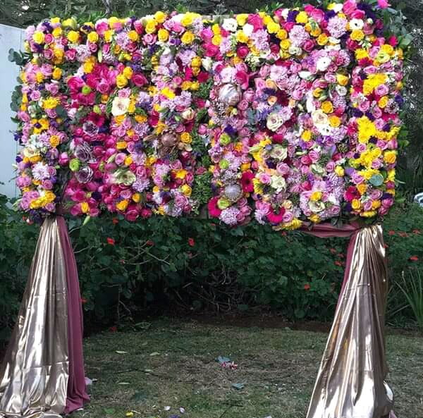 Clipkulture | Simple Floral Backdrop Design