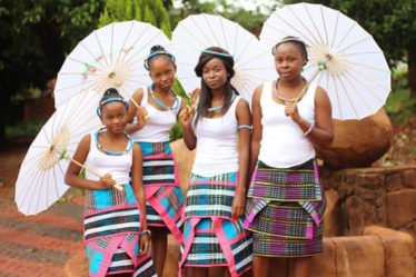 Girls In Venda Traditional Attire With White Vests and Beads – Clipkulture