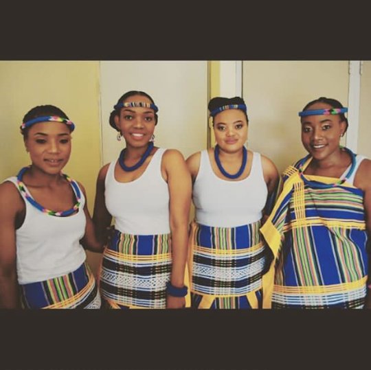 Clipkulture | Ladies In Venda Traditional Attire With Vests and Beads