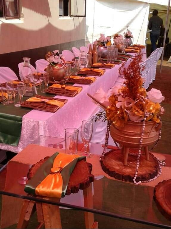 Clipkulture | African Pot Table Centerpieces