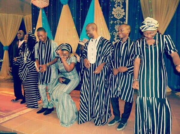 Clipkulture | Benue Couple With Family In Tiv Traditional A'nger Attire