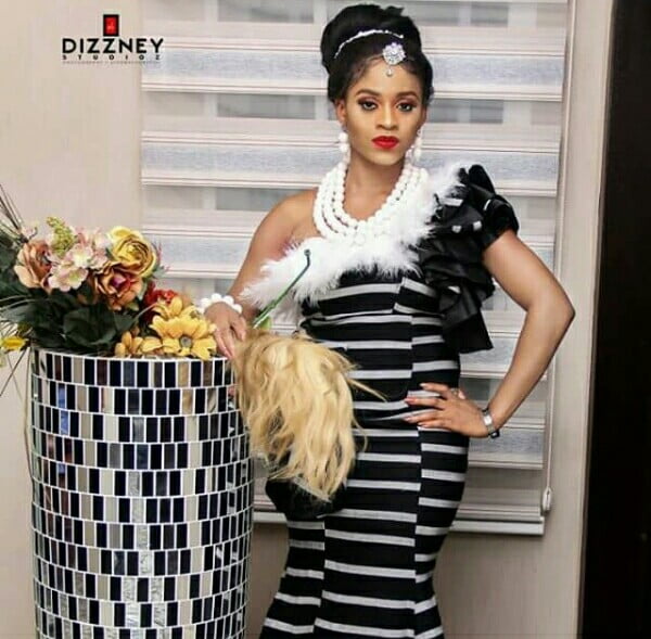 Clipkulture | Beautiful Bride In Tiv Traditional A’nger Print Dress ...