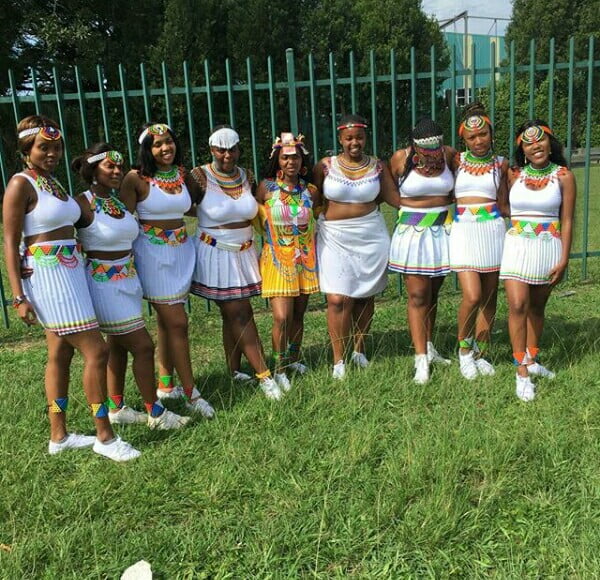 Clipkulture | Zulu Girl and Maidens In Umemulo Traditional Attire