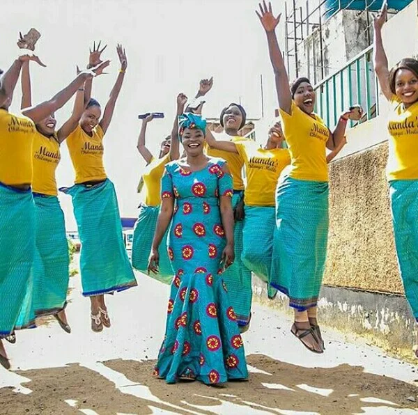 Clipkulture | Zambian Bride and Maidens in Chilanga Mulilo Outfits