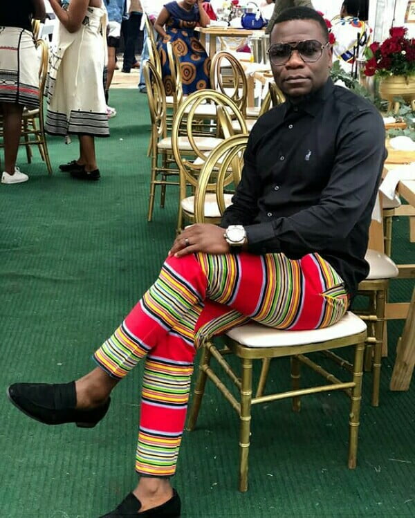 MacDonald Ndou In Sepedi Inspired Pants With Black Shirt and Shoes ...