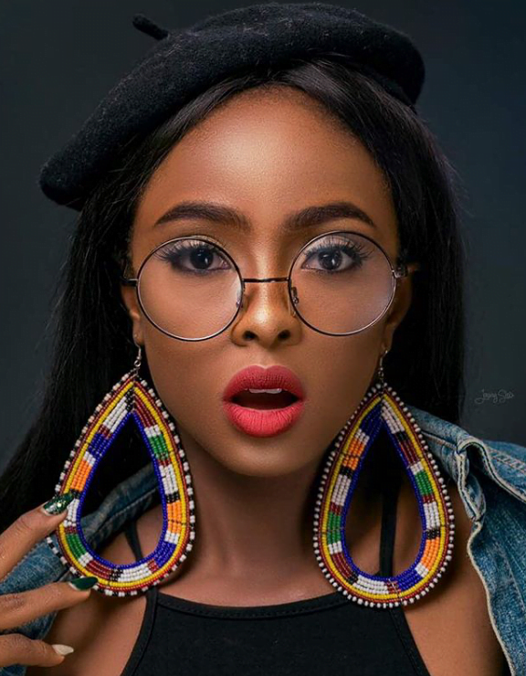 Clipkulture | Chinaza Ruby Akubueze and Her Lovely Zulu Beads Earrings