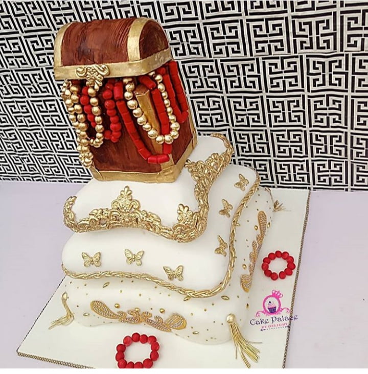 Clipkulture | 4-tier Igbo Traditional Wedding Pillow Cake