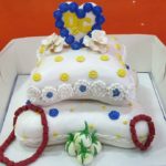 Red and White Beaded Isicholo Cake | Clipkulture | Clipkulture