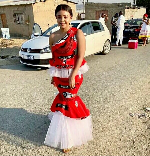 Clipkulture | Fatimah In Red One Arm Peplum Emahiya Print Top and ...