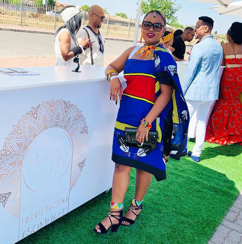 Clipkulture | Monama Dressed In Swati Emahiya Traditional Attire With ...