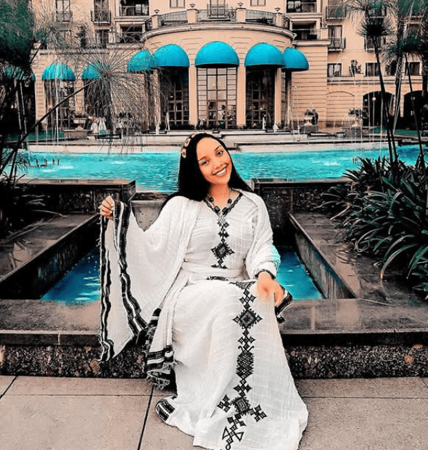 Clipkulture | Tracy Wanjiru in Habesha Kemis Dress