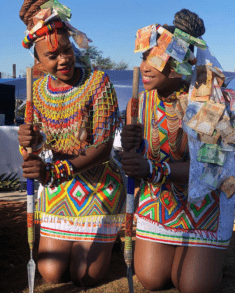 Zulu Maidens In Umemulo Traditional Attire – Clipkulture