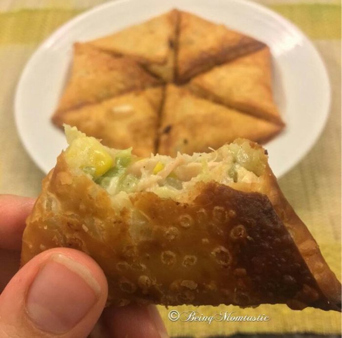 Clipkulture | Chicken Samosa Recipe with Corn and Cheese