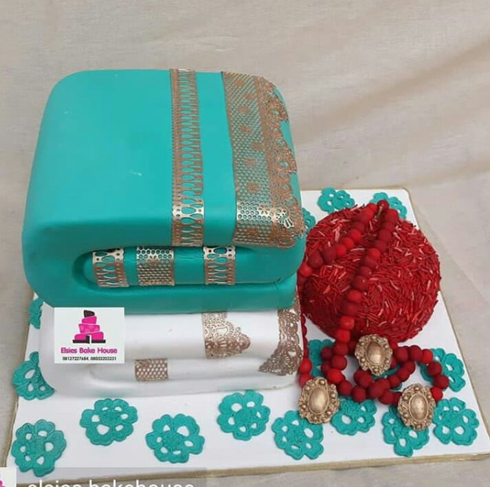 Clipkulture | Igbankwu Cakes: Wrapper Cake, Crown of beads cake