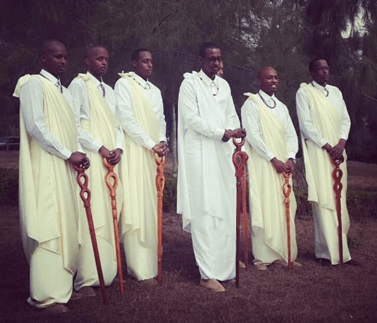 Rwandan Groom and Groomsmen In Mushanana Traditional Attire – Clipkulture