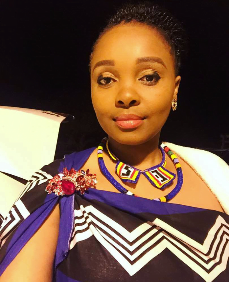 Clipkulture | Swati Lady In Emahiya Attire, Beaded Neckpiece and Ligcebesha Necklace