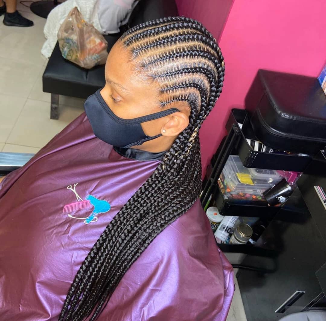 Clipkulture | Lovely Cornrows Hairstyle with Long Extensions