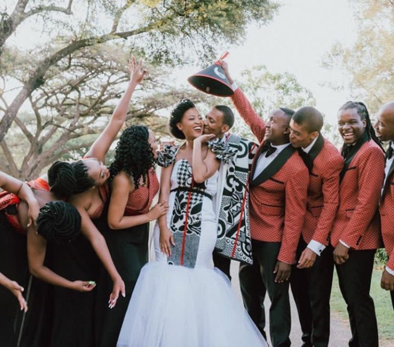 Sotho Bride In Seana Marena Inspired Wedding Dress – Clipkulture