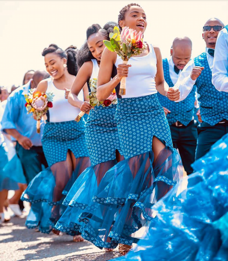 Clipkulture | Bridesmaids and Groomsmen In Beautiful Seshoeshoe ...