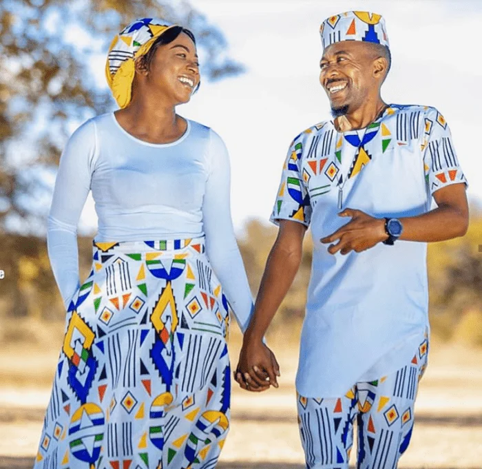 Clipkulture | Zimbabwean Couple In African Wear For Roora