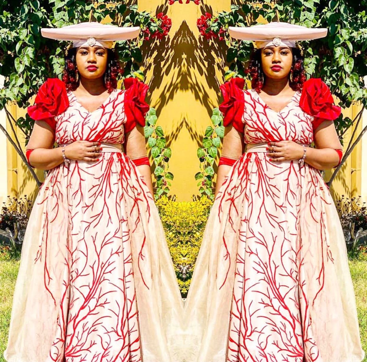 Clipkulture | Beautiful Herero Dress and Tjikaiva Headdress