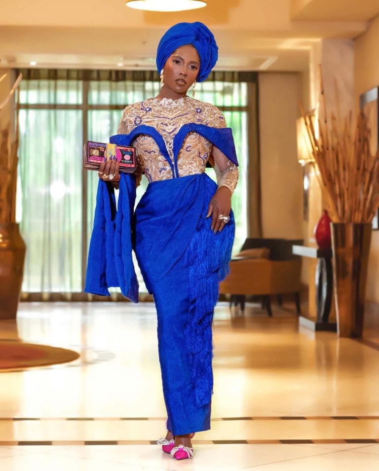 Clipkulture | 11 Blue Ankara Wedding Guest Styles