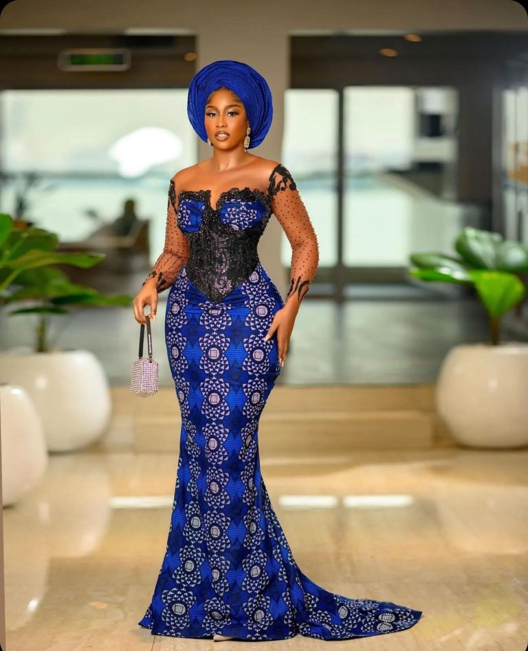 Clipkulture | 11 Blue Ankara Wedding Guest Styles