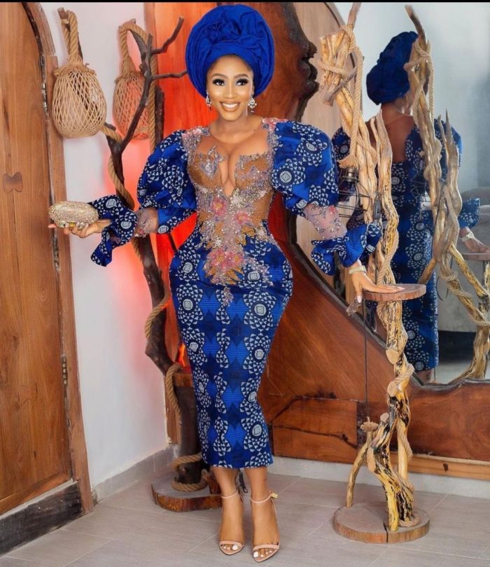 Clipkulture | 11 Blue Ankara Wedding Guest Styles