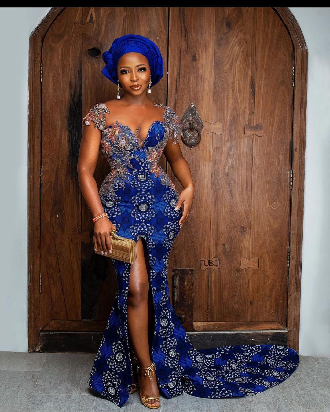 11 Blue Ankara Wedding Guest Styles - Clipkulture