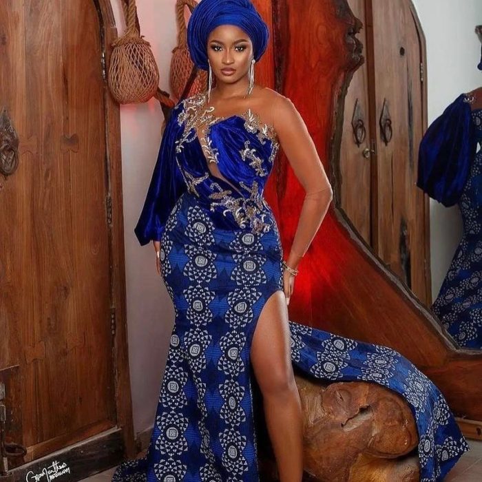 Clipkulture | 11 Blue Ankara Wedding Guest Styles