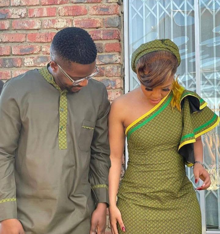 Clipkulture | 17 Lovely South African Couples in Matching Traditional Attire