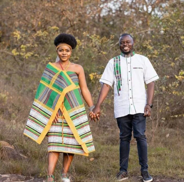 Clipkulture | 17 Lovely South African Couples in Matching Traditional Attire