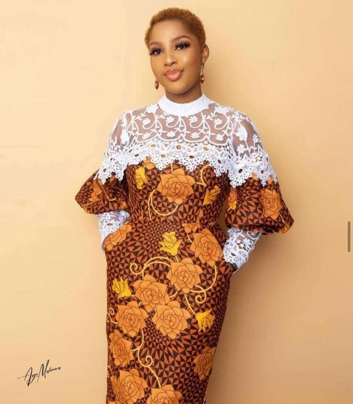 Clipkulture | 11 Cute Ankara With Lace Styles