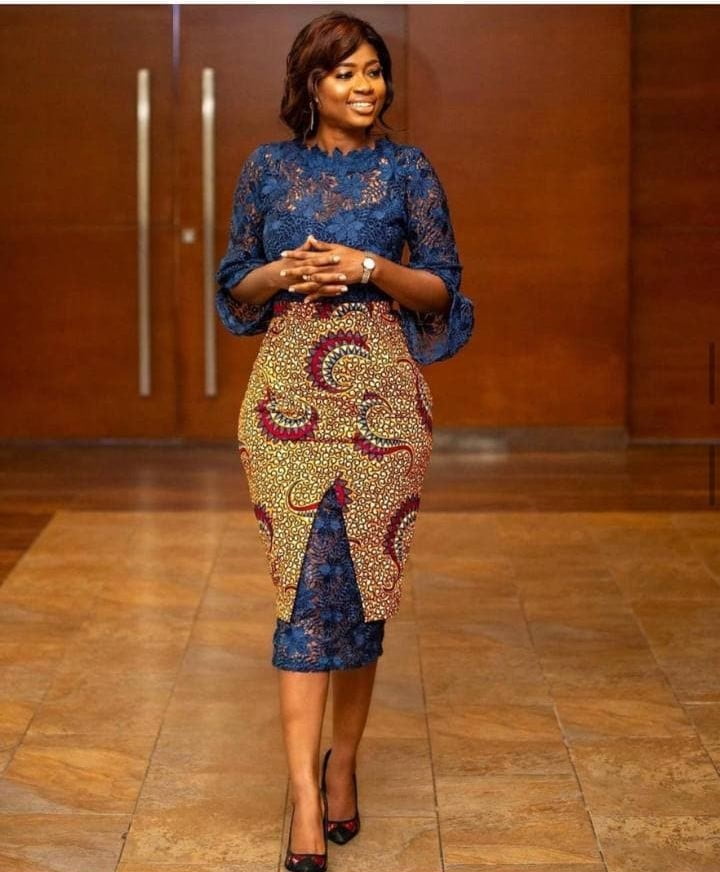 Clipkulture | 11 Cute Ankara With Lace Styles